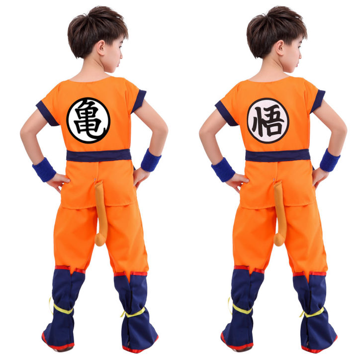 Anime Dragon Ball Goku Costume Adult Kids Son Goku Turtle Fairy Full ...