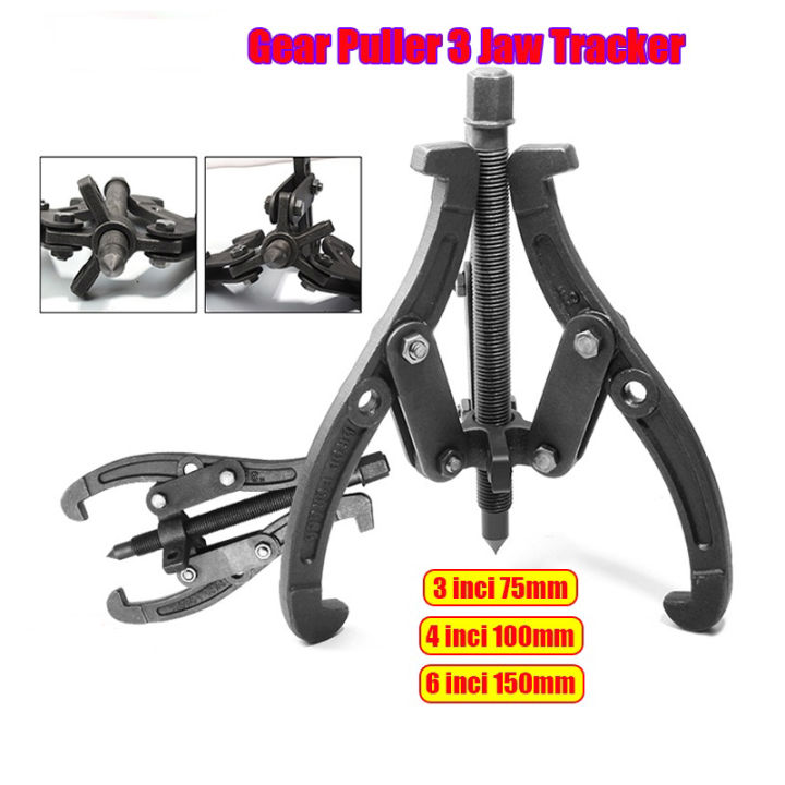 Treker 3 Kaki Gear Puller 3/4/6 Inch 3 Jaw Tracker Alat Melepas Bearing ...