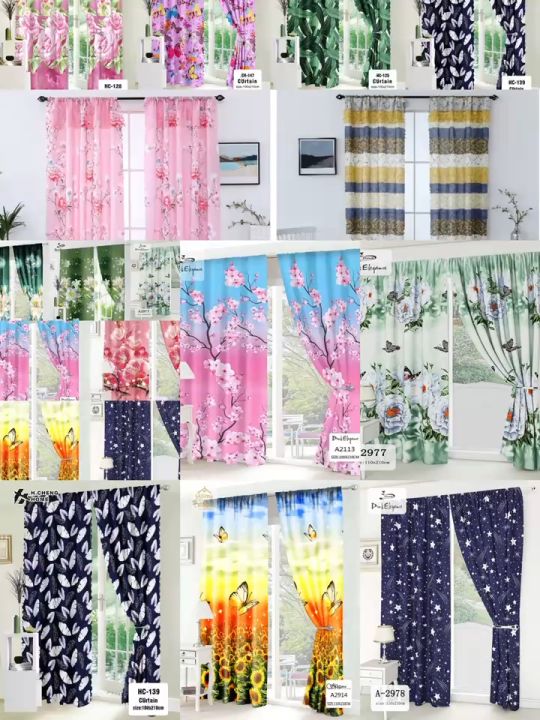 Goodluck Curtain 2023 Window Curtain Butterfly kurtina 100X210CM door ...