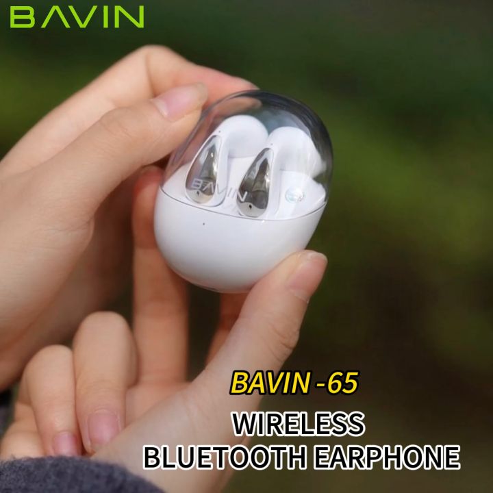 BAVIN BA65 Wireless Bluetooth 5.3V Earphone Hi-Fi Audio Sounds Built-In ...