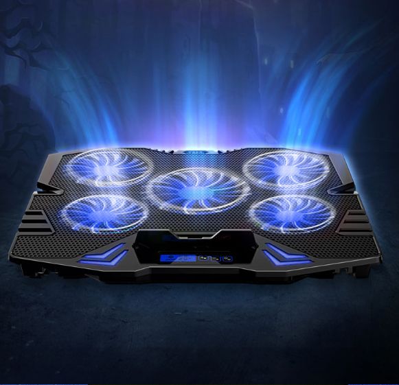 K5 Fashion 5 Fan 2 USB 5 Speed Adjustable Ergonomic Design Laptop ...