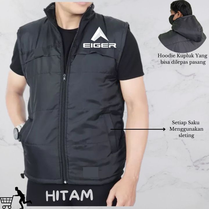 Rompi Parasut EGER Pria Waterproof / Rompi Parasut Body Vest Pria ...