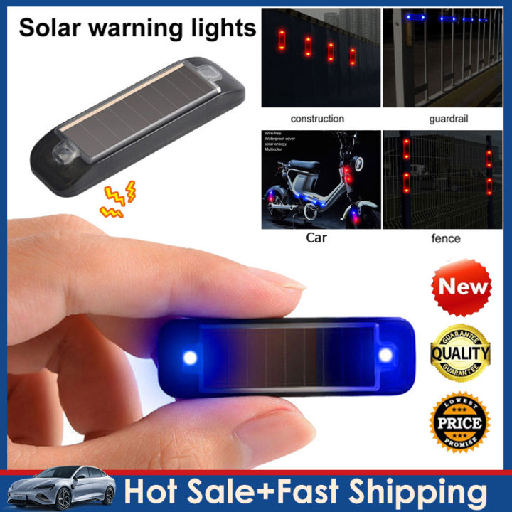 Solar Flash Warning Light High Quality Car Anti-theft Light to Prevent Rear-end Collision At ...