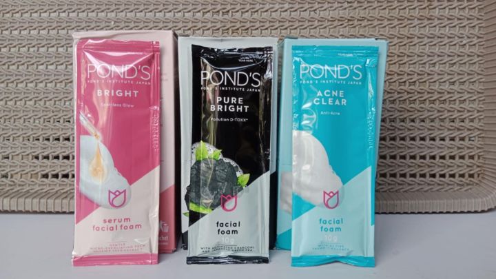 Ponds facial foam/facial cleanser sachet per box 12pcs | Lazada PH