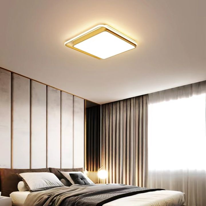 Modern Fashion LED Ceiling Light Three Color Dimming Smart Remote ...
