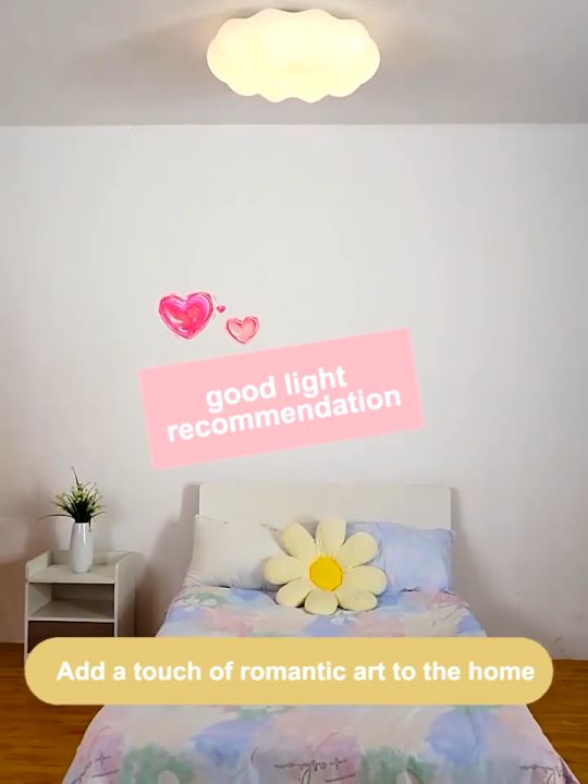 Ceiling Light Tri Color Remote Control LED Bedroom Light For Living ...