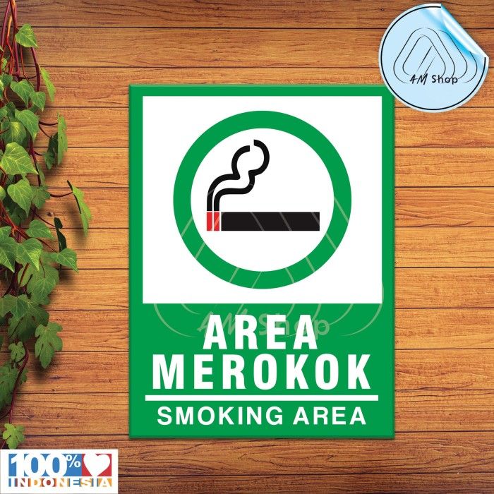 Sign / Rambu Stiker Area Merokok | Lazada Indonesia