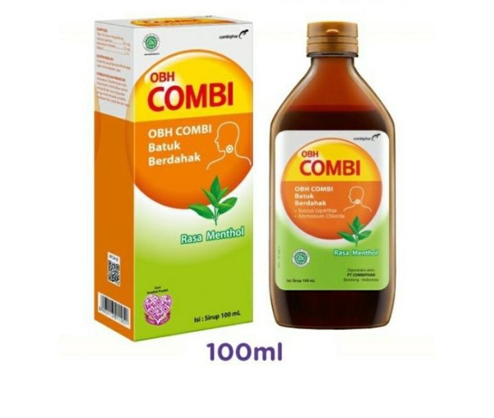 OBH COMBI BATUK BERDAHAK 100ML(OBH GEPENG) | Lazada Indonesia
