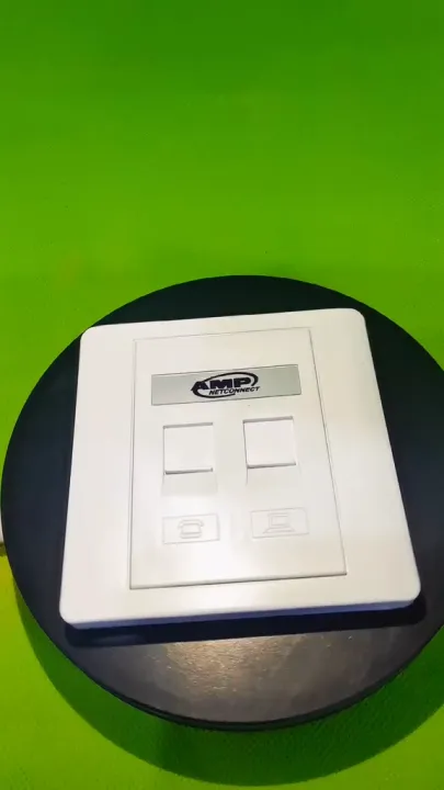 Faceplate RJ45 RJ11 Cat 5 6 Single Double UTP Modular Outbox Outlet ...