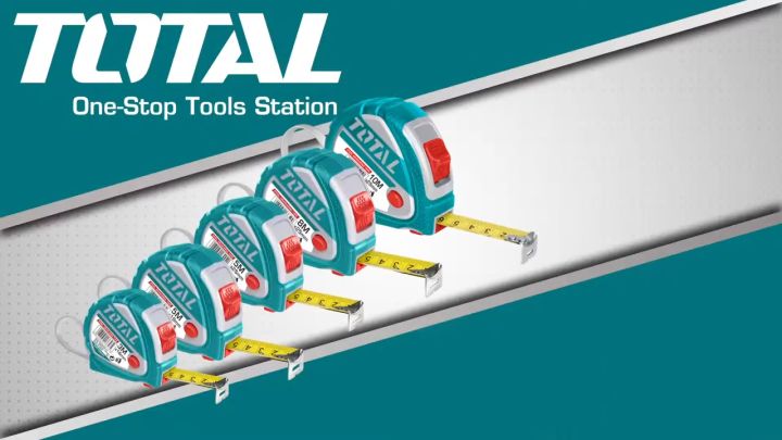 TOTAL ตลับเมตร (ระบบ Self-Locking Blade) รุ่น TMT126231E / 126251E ...