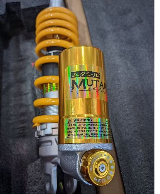 MUTARRU REAR SHOCK ABSORBER INVERTED V2 285mm 310 mm FULLY ADJUSTABLE REBOUND FOR MIO, CLICK, M3 ...