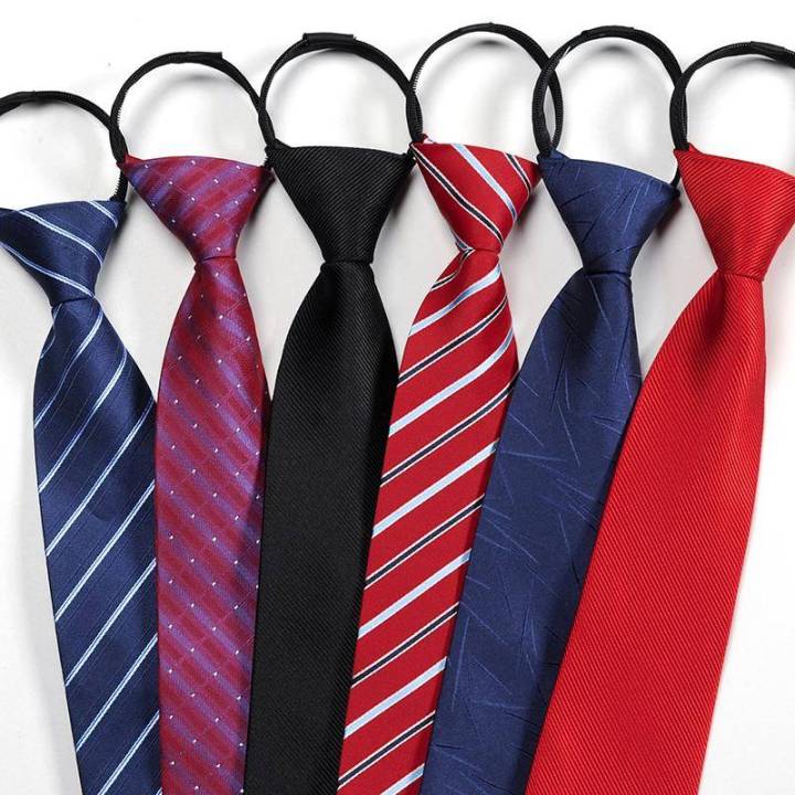 Men Zipper Tie Men's Formal Wear Business Professional Pull Peels 8cm ...