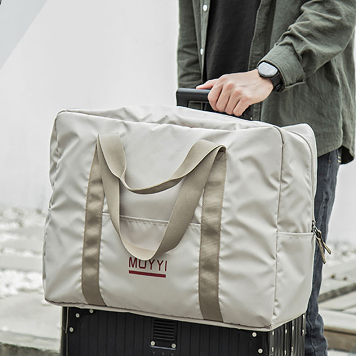 Travel Bag Large Luggage Bag Waterproof Nylon Duffle Bag Travel Handbag ...