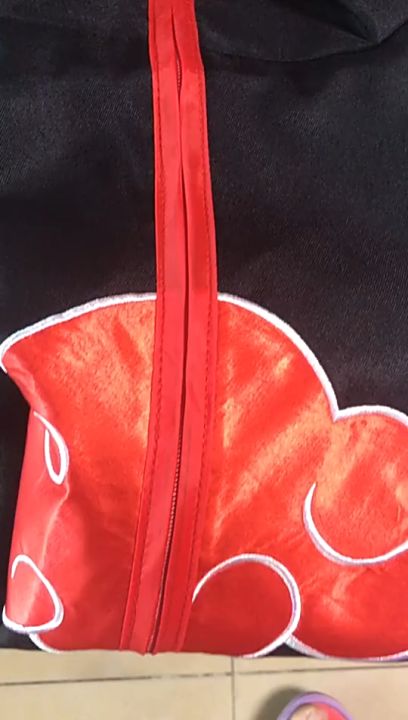 Anime Costume Akatsuki Cosplay Costume Cloak Stand Collar Hooded ...