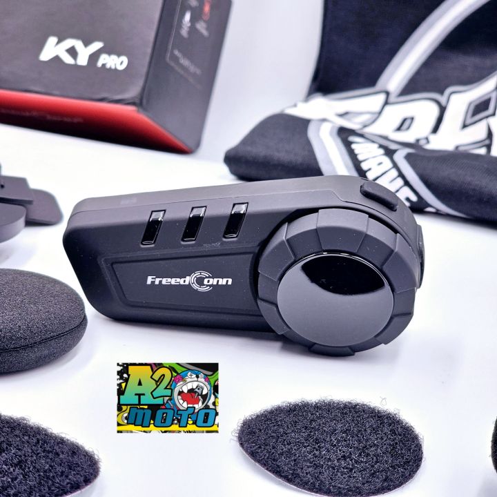 A2Moto FreedConn Intercom TMAX S PRO / KY-PRO / TCOM-VB Pro Helmet ...