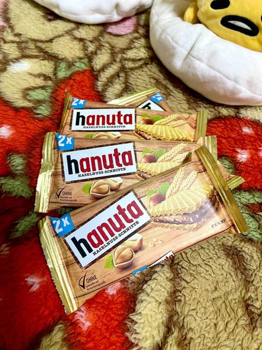 Ferrero Hanuta Wafer filled with Hazelnut Cream 44g Made in Germany ...