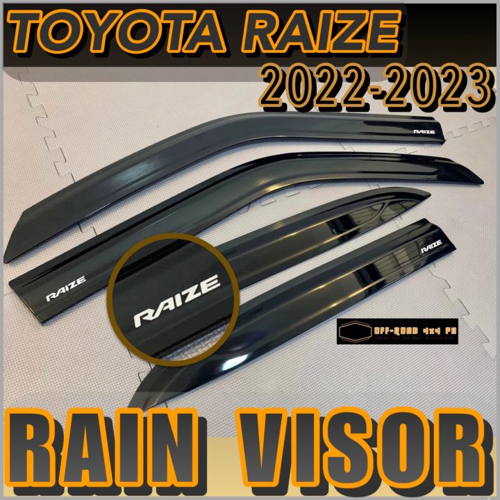 TOYOTA RAIZE RAIN VISOR 2022-2023 (raize accessories) | Lazada PH