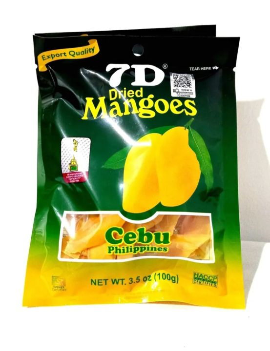 Original 7D dried mangoes in 200 grams per pack and 100 grams per pack ...