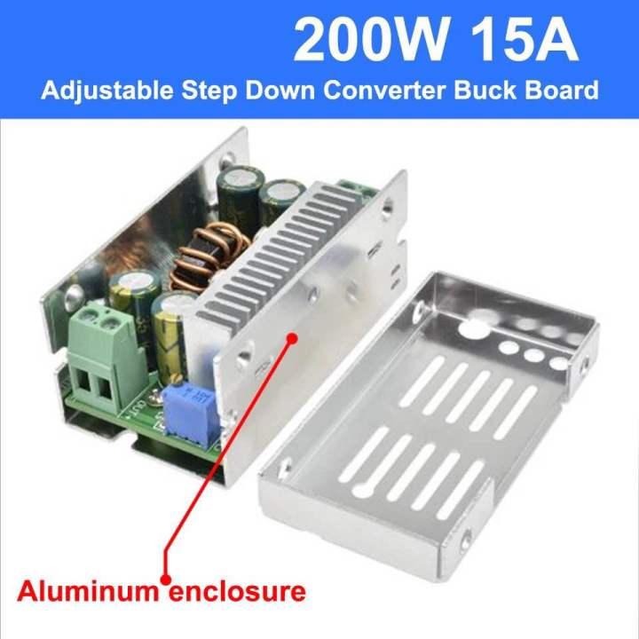 Step Down 15A 200W 60V Adjustable DC-DC Step Down Converter Buck Modul | Lazada Indonesia