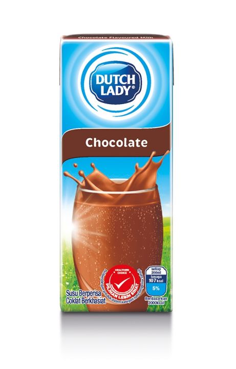 Dutch Lady Milk UHT 200ml (Chocolate / Strawberry / Full Cream / Low ...
