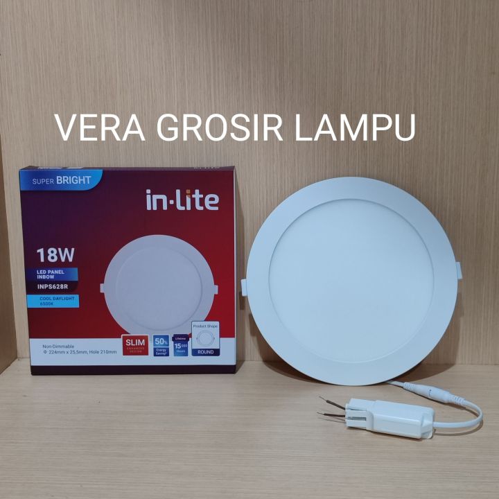Lampu Panel Inlite 18W cahaya putih 6500K / Lampu downlight led panel ... Lampu Panel Inlite 18W cahaya putih 6500K / Lampu downlight led panel ...