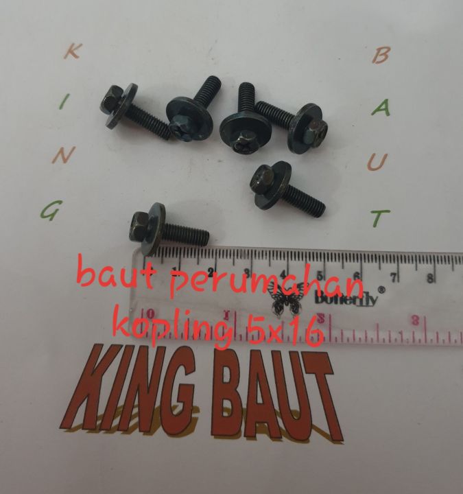(paket 6 pcs) Baut Per Rumah Kopling m5x16 (baut 8) | Lazada Indonesia