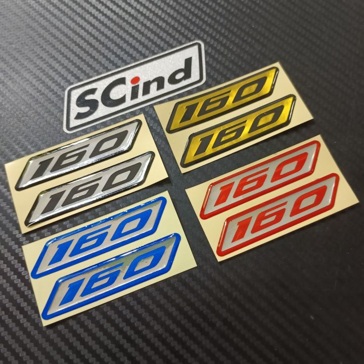 STIKER TIMBUL EMBLEM 160 3D | Lazada Indonesia