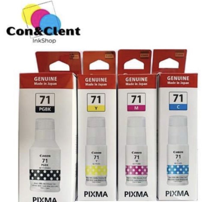 Genuine Canon Ink 71 black or colored | Lazada PH