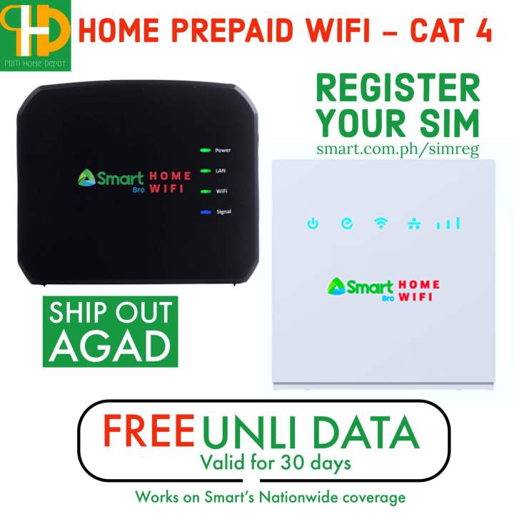 BRANDNEW! SMART Bro Prepaid Home Wifi with GET 30 Days UNLI | Lazada PH