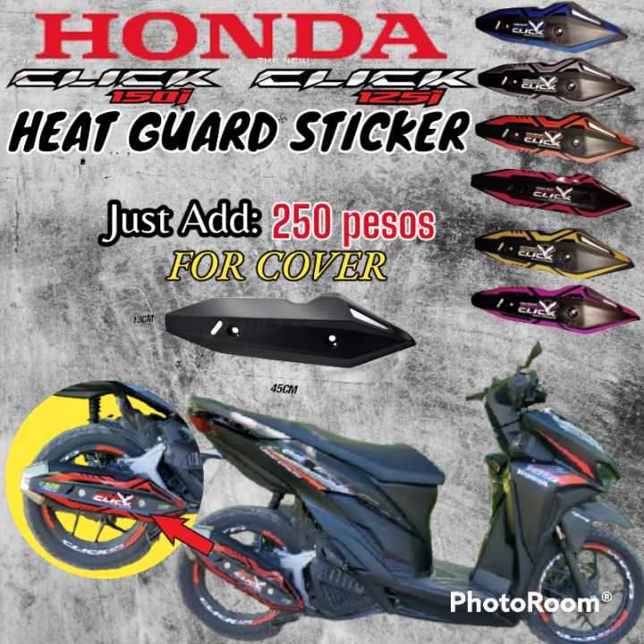 Honda Click 125i and 150i Heat Guard Sticker Only / Click Heat Guard ...