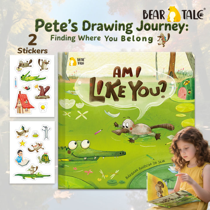 BEAR TALE Am I Like You Children's Picture Book With 2 Stickers ...
