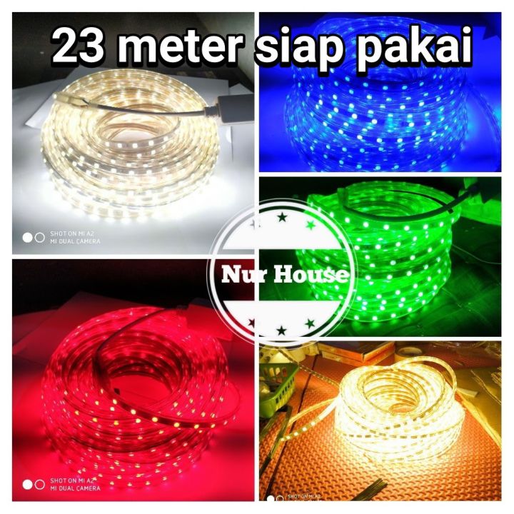 Lampu Led strip 23 meter Lampu selang siap pakai | Lazada Indonesia