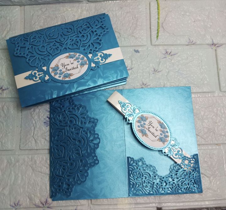 New!! 4x6 Channel trifold design, laser cut ,invitation card | Lazada PH