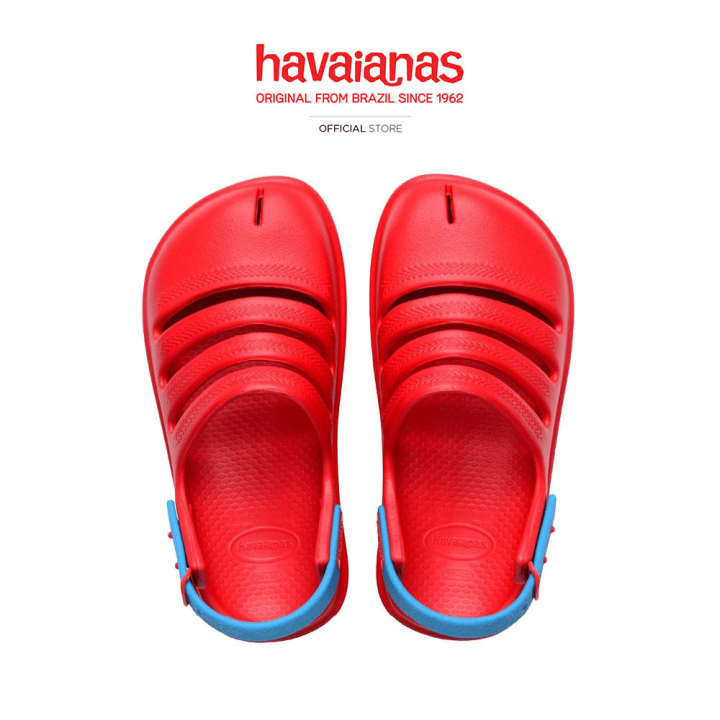 HAVAIANAS รองเท้าแตะเด็ก Kids Clog Flip Flop RUBY RED 41482603936K ...