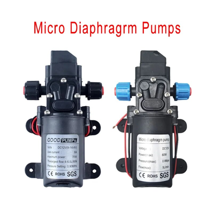 Automatic Flow Switch 6L/Min DC12V 60W 70W 130PSI AUTO Diaphragm Water ...