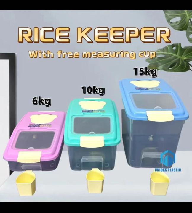Rice Container with free cup /with wheels /with vent(6kg /10kg/15kg ...