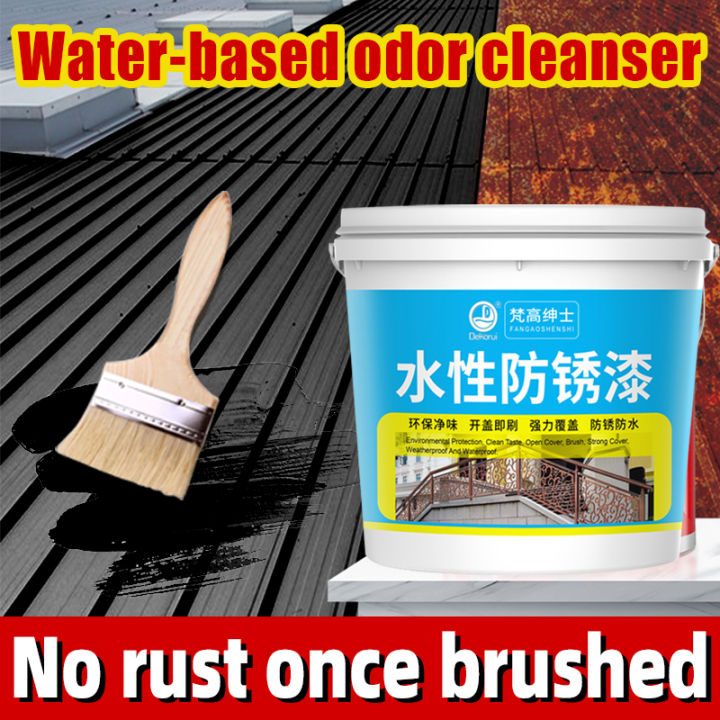 No rust once brushed Bray Anti rust paint for metal Rust converter Rust ...