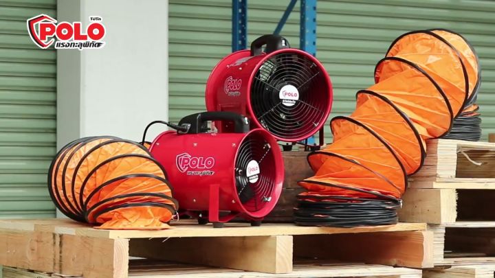 พัดลมดูดเป่า12นิ้ว POLO SHT-30 พร้อมท่อระบาย 12นิ้ว x 5ม. พัดลมระบายอากาศทั้งดูดและเป่าในตัว ...