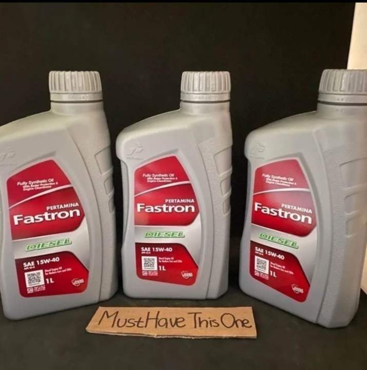 Fastron diesel kemasan 1 liter 15w-40 original pertamina | Lazada Indonesia