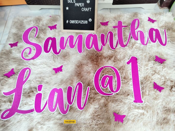 calligraphy letters /name cutout backdrop sold per Pc. | Lazada PH