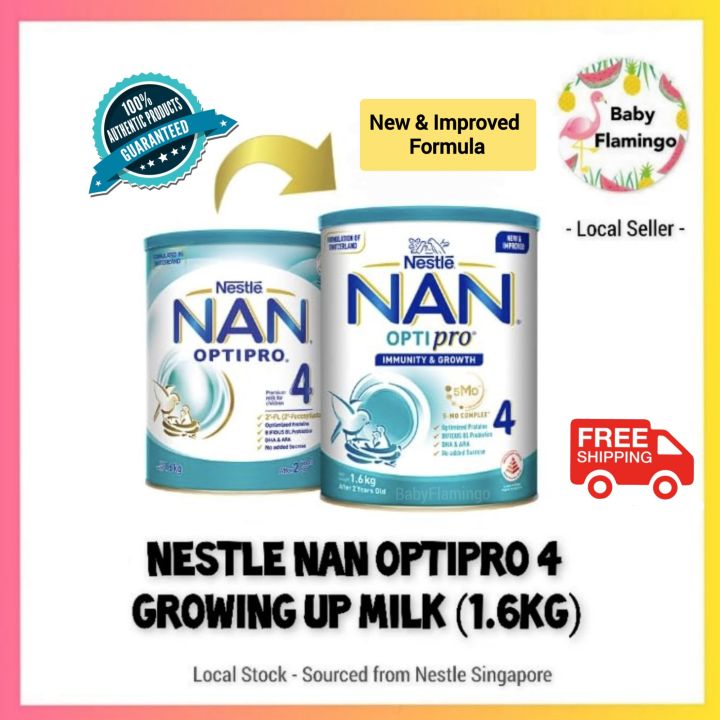 Nestle Nan Optipro Growing Up Milk 1.6kg - New & Improved Formula (Local Stock) | Lazada Singapore