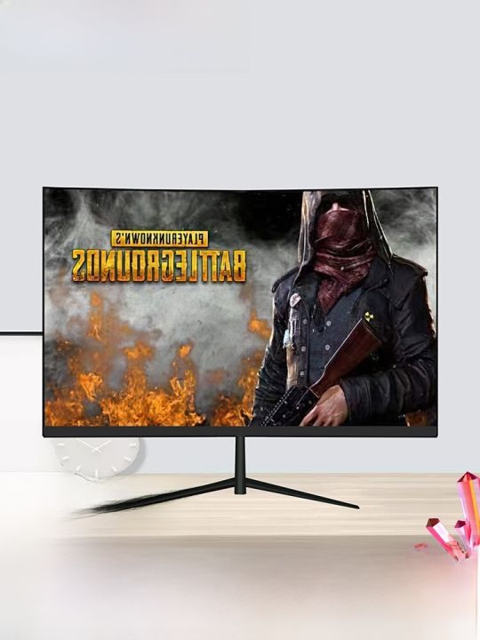 32 Inch Curved Screen Flicker-Free Computer Monitor Full HD 1920X1080 Resolution IPS Display ...