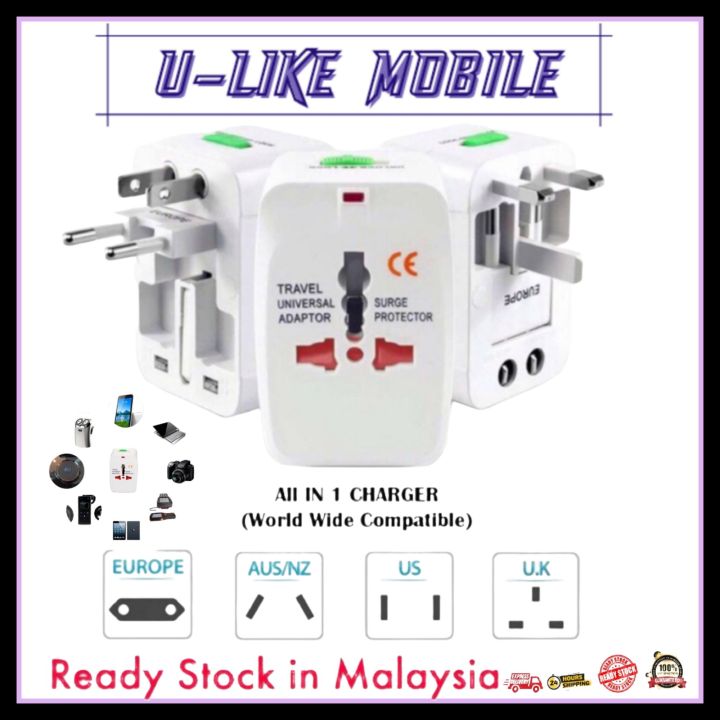 Universal Travel Adapter Plug All In One International Worldwide Travel Adapter Plug Socket | Lazada