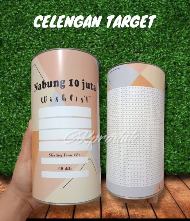 Celengan Target JUMBO / Celengan Viral Buka tutup n Permanen Murah ...