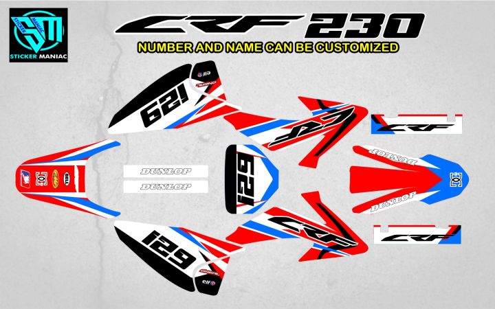 Honda crf 230 full body decals stickers Laminated | Lazada PH