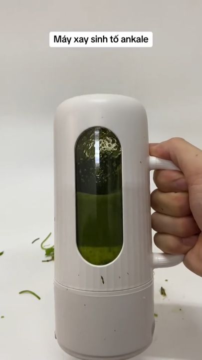 Máy xay sinh tố 10 lưỡi cắt thép không rỉ Ankale cầm tay thế hệ mới dung tích 400ml động cơ cực ...