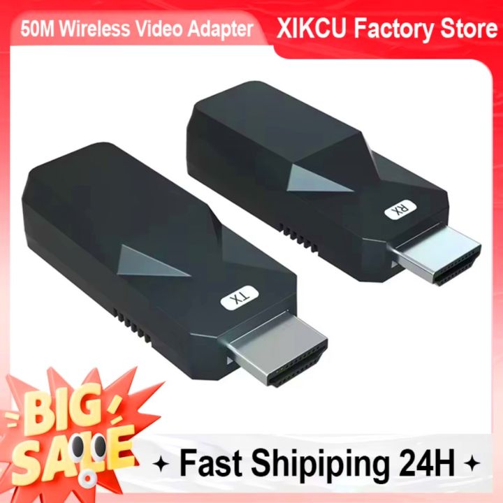 50M Wireless Video Transmitter and Receiver HDMI-Compatible Extender ...
