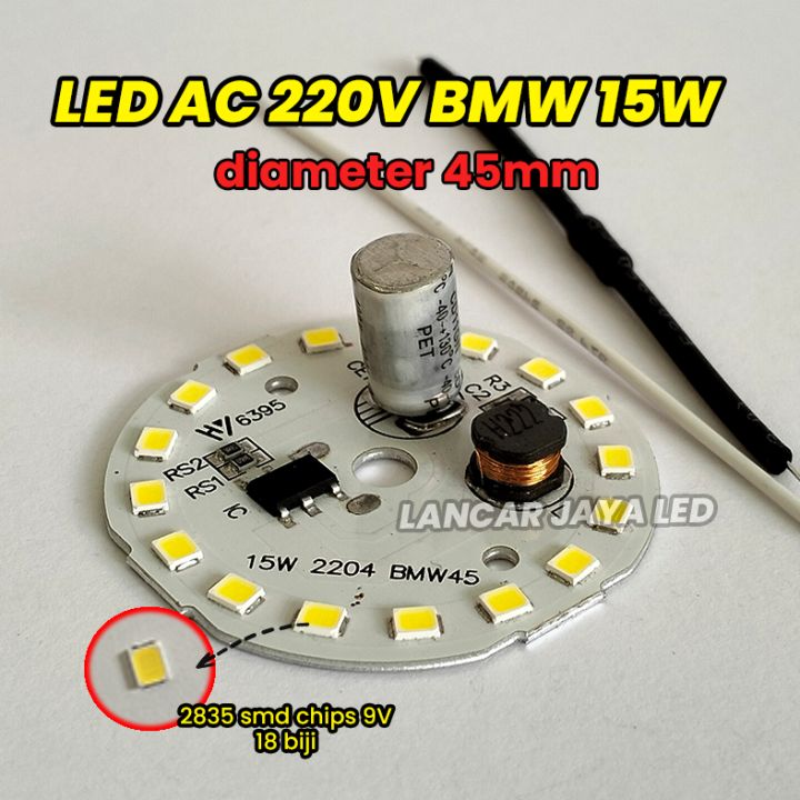PCB LED AC BMW 15 Watt Diameter 45mm | Lazada Indonesia