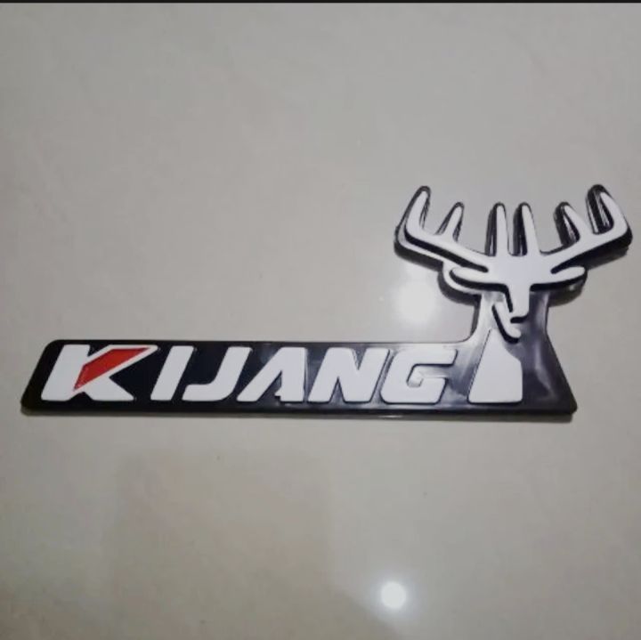 Emblem logo kepala kijang tanduk hitam kijang super 5k bagian belakang ...
