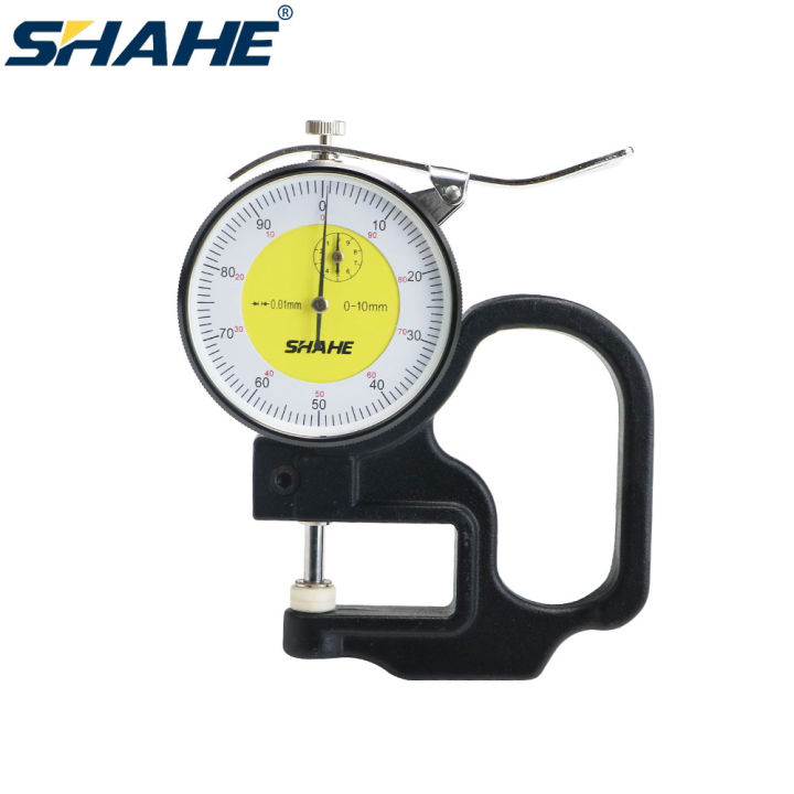 SHAHE Dial Thickness Indicator Gauge 0-10 mm 0.01 mm Metric Thickness ...